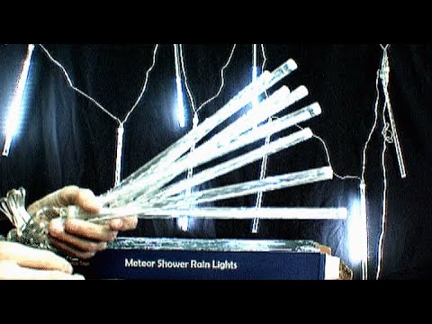 Meteor Shower Rain Lights for Indoor and outdoor use - YouTube
