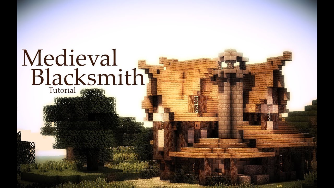 Minecraft Medieval Blacksmith Tutorial - YouTube