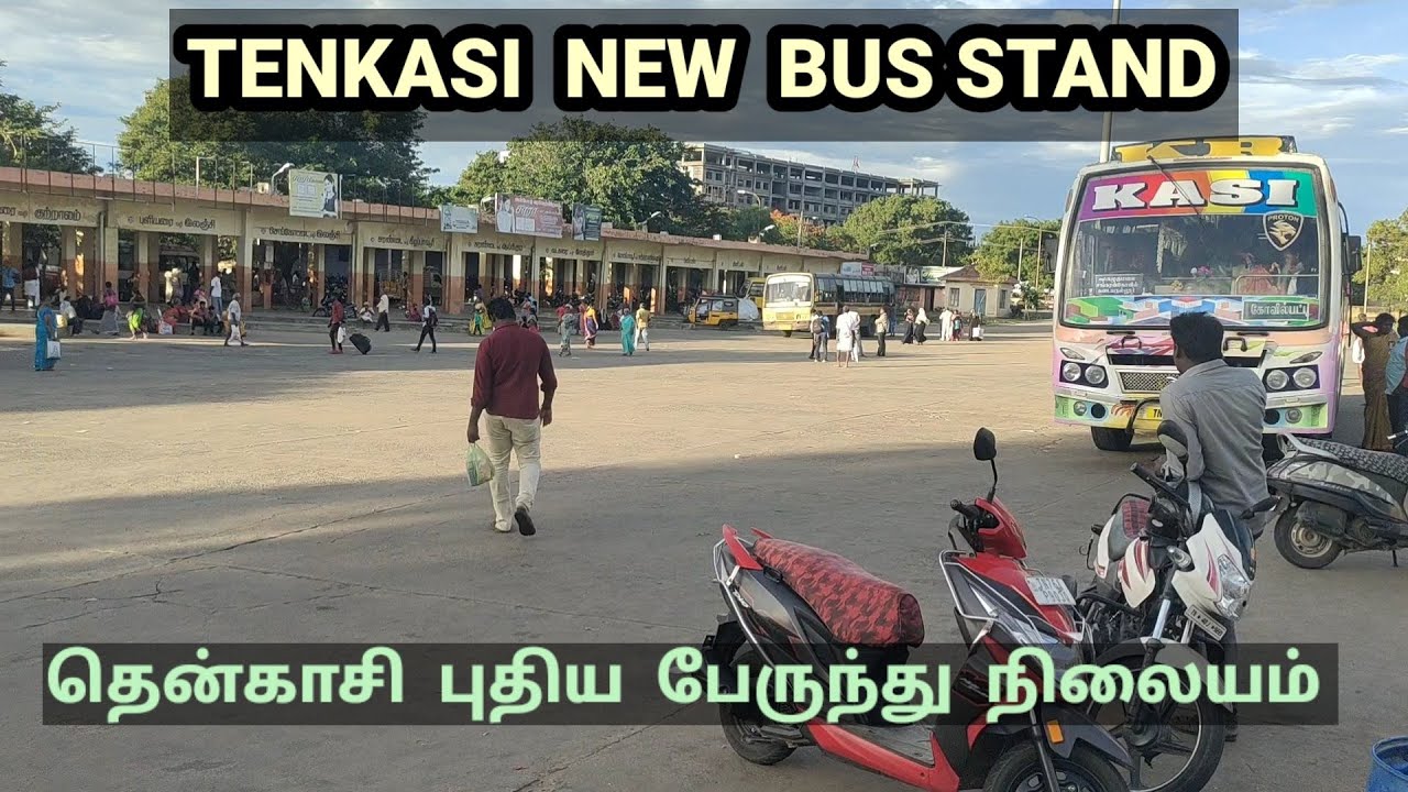 Tenkasi new bus stand view - YouTube