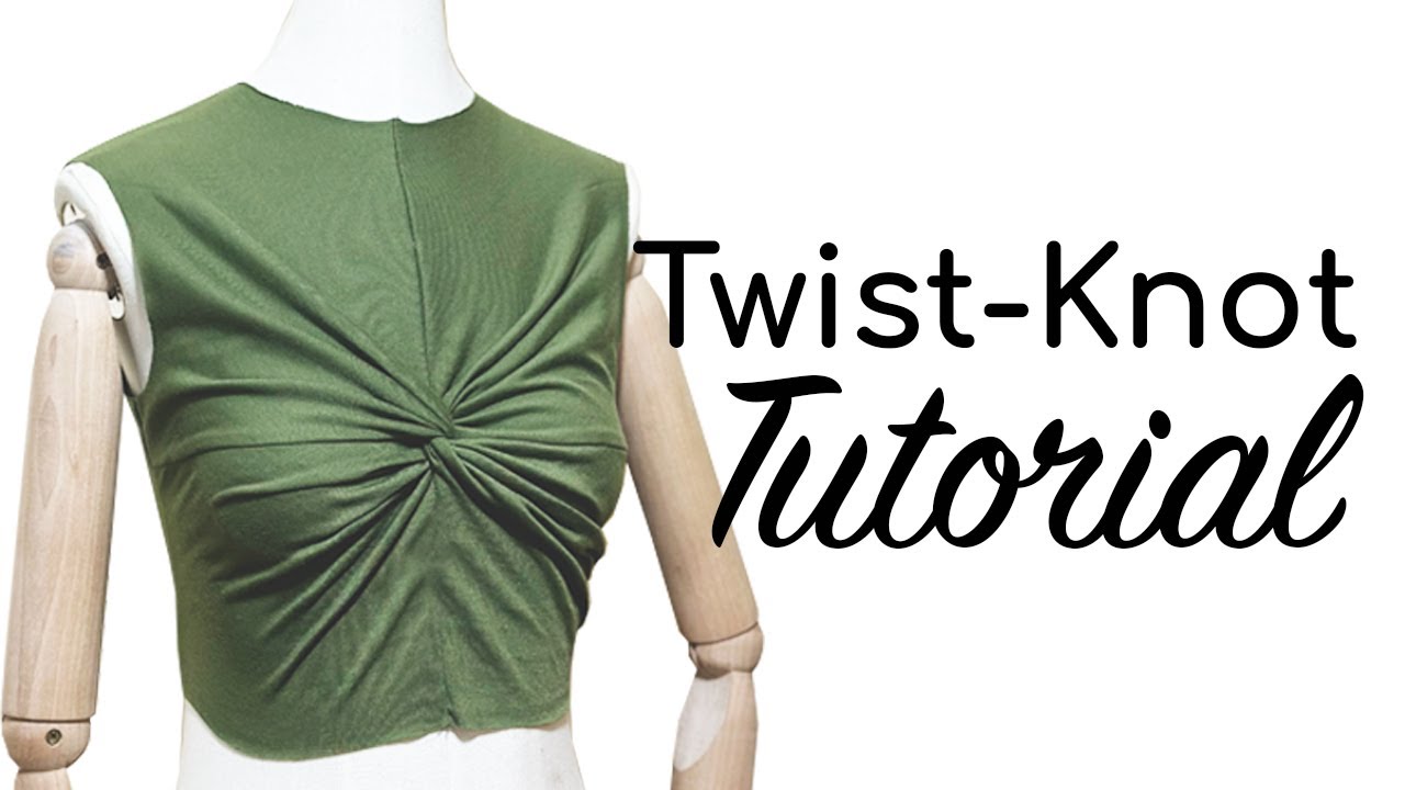 TWIST KNOT TECHNIQUE | TWIST KNOT CROP TOP | LA MODÉLISTE - YouTube