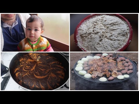 SÜRPRİZ BİRİSİ GELDİ | EV EKMEĞİ TARİFİ | ZEBRA KEK TARİFİ | KÖY VLOG 7