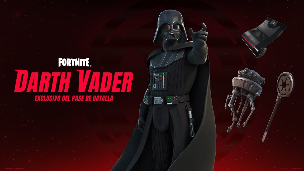 Darth Vader llega a la isla de Fortnite - YouTube
