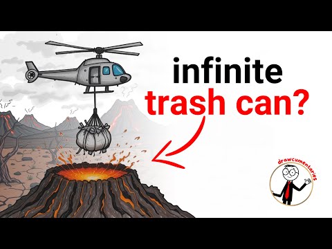 What If We Dumped TRASH Into VOLCANOES?