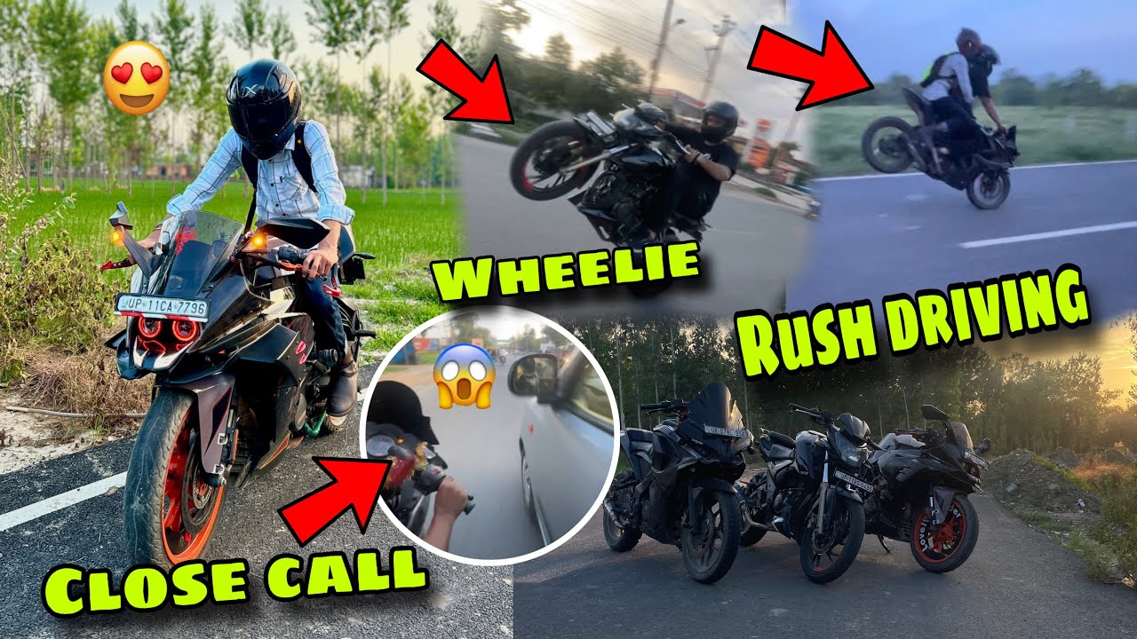 Rush driving 🥵|| RC200 ,RTR200 ,RS200 🔥|| exhaust reaction 👀|| close ...