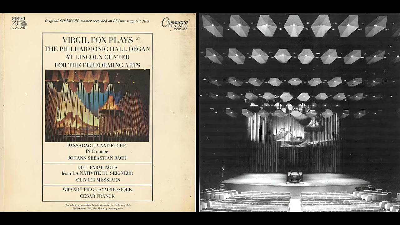 Virgil Fox plays the Philharmonic Hall organ at Lincoln Center for the ...