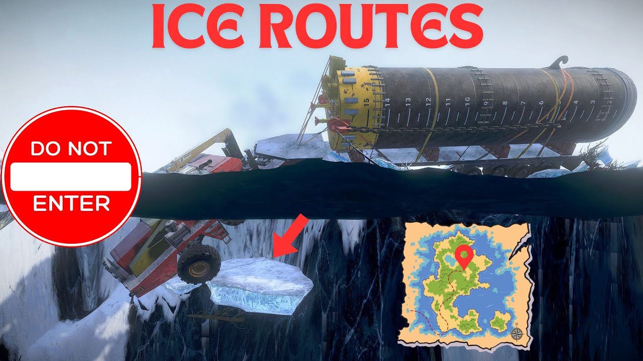 Guide To The Routes To Use On Ice In Season 15 SnowRunner - YouTube