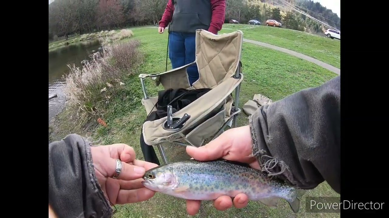 FISHING DAY at TROJAN LAKE! *trout fishing* - YouTube