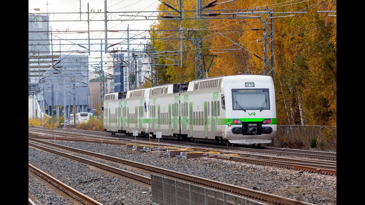 [VR] Sm4, Tikkurila station, Helsinki route R - YouTube