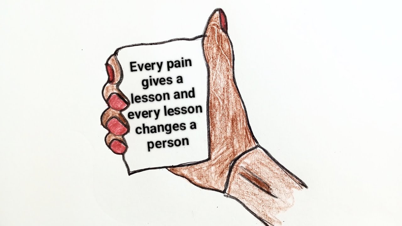 Hand holding a piece of paper/easy draw/#video/@ChuttypencilDrawing ...