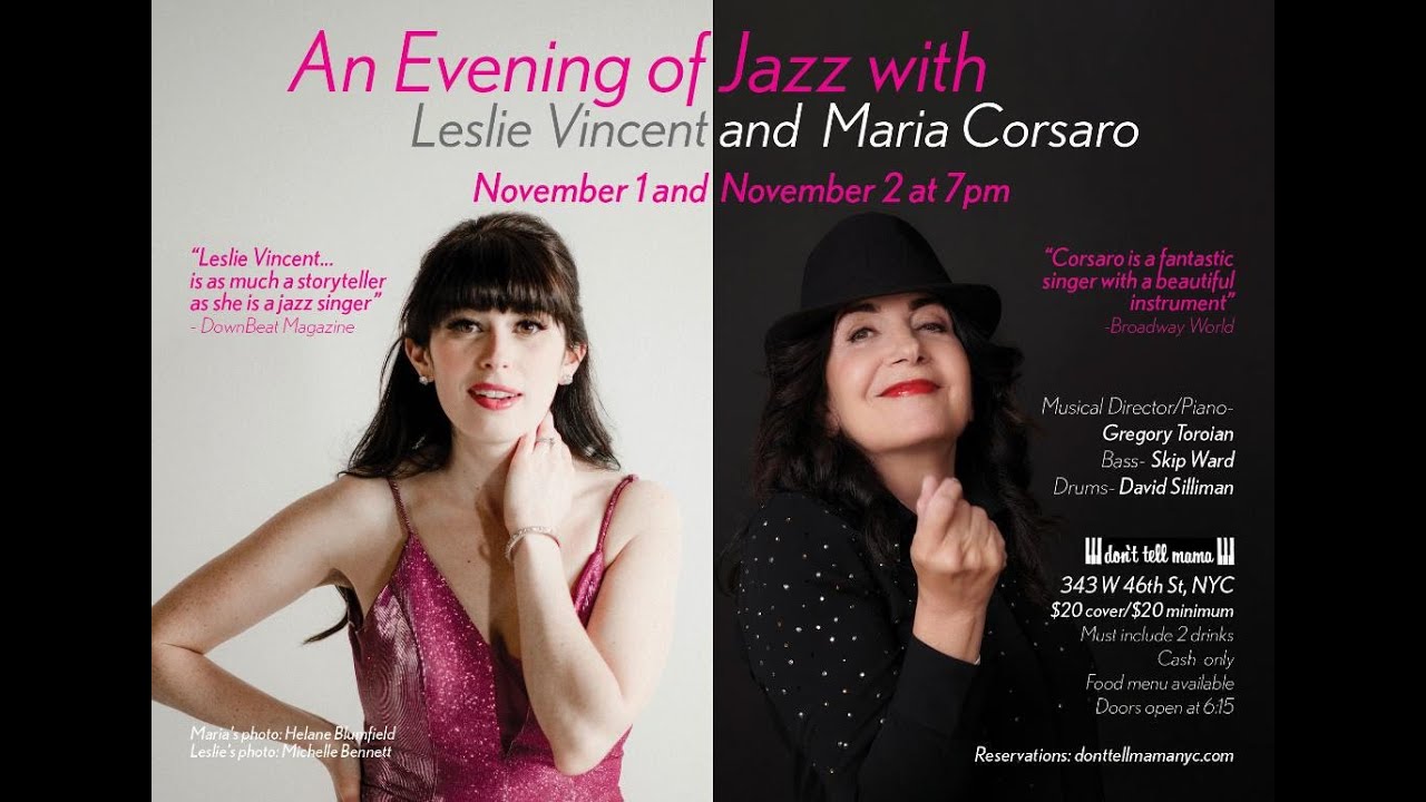 Sue's Muse: An Interview with Jazz Singers Maria Corsaro and Leslie ...