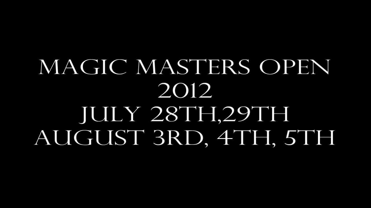 Magic Masters Open 2012 Bill Goodwin コメント - YouTube