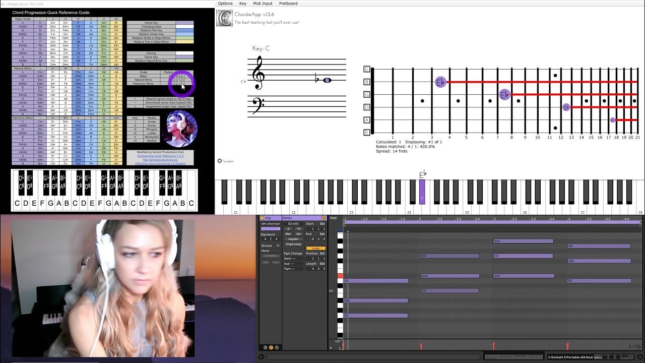 How to use a chord theory cheat sheet to make chord progressions for ...