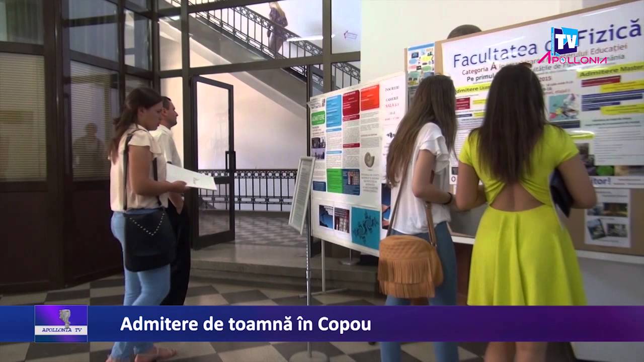 Admitere de toamna in Copou - YouTube