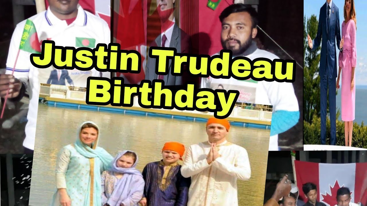 Justin Trudeau Canada PM Happy Birthday Parti..... - YouTube
