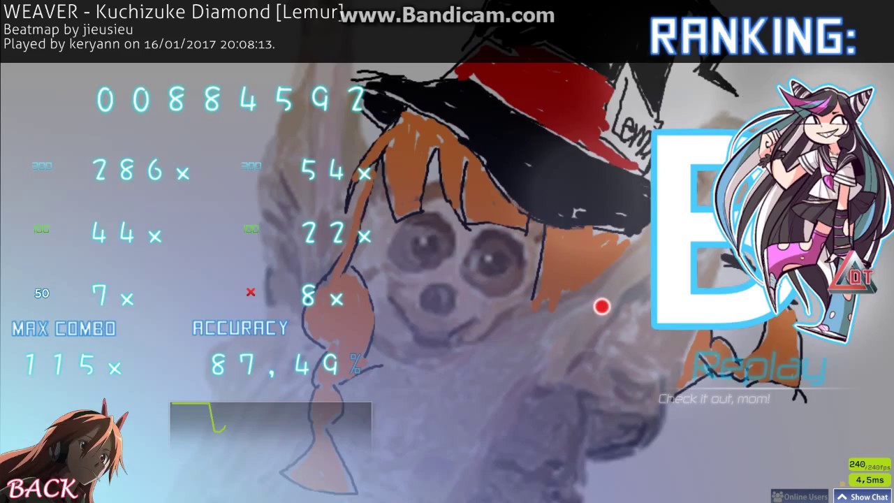 WEAVER - Kuchizuke Diamond [Lemur] DT PASS 8 MISS - YouTube