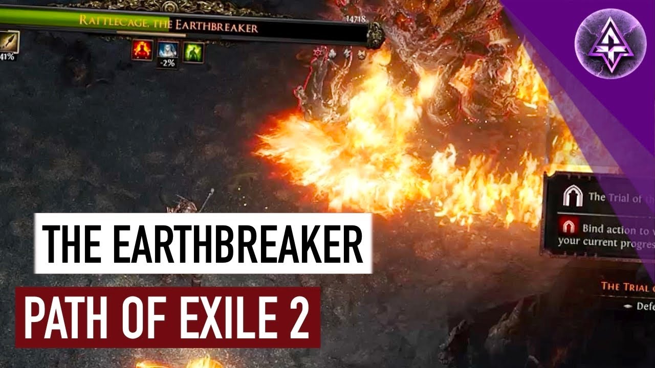 Path of Exile 2 - Rattlecage, The Earthbreaker - Boss Fight - YouTube