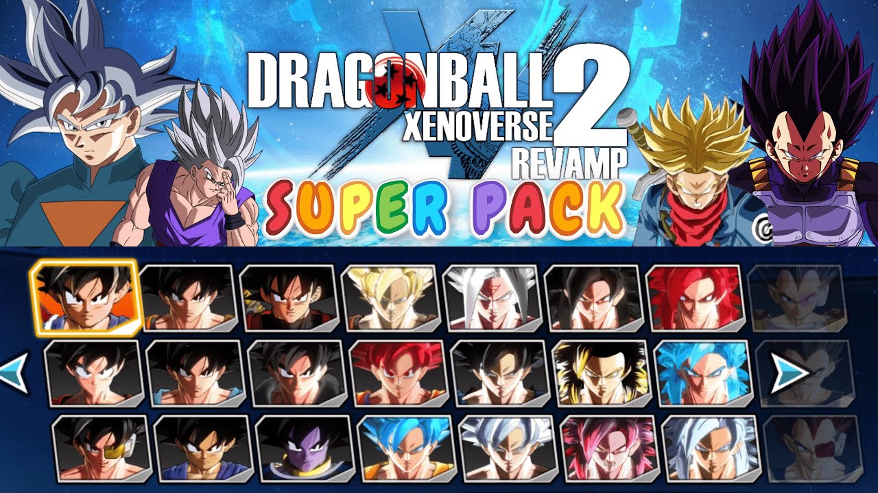 Super pack de mods (+1000 personajes) - dragon ball xenoverse 2 - YouTube