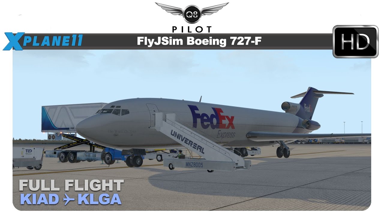 [X-Plane] FlyJSim Boeing 727 | KIAD KLGA | Approaching LaGuardia - YouTube