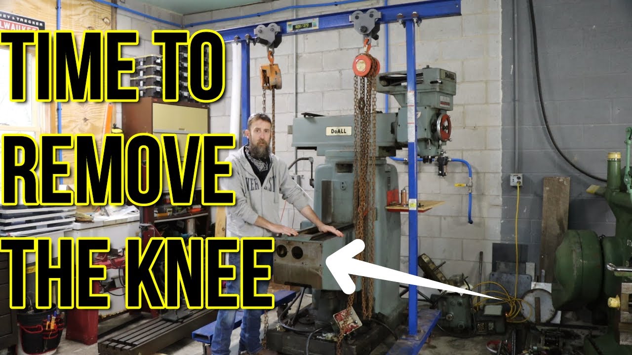 Off with the Knee of the DoAll milling machine. - YouTube