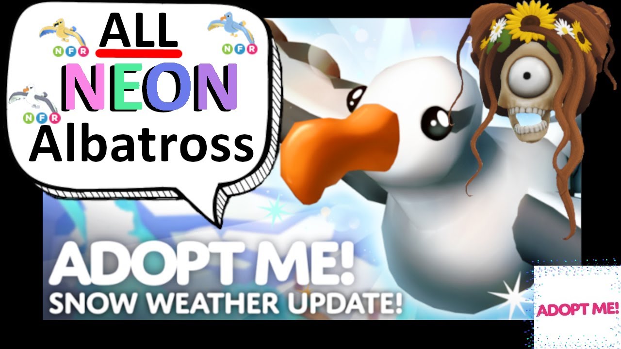 NEW *NEON* ALBATROSS (ALL 3) 😍 Adopt Me (Roblox) - YouTube