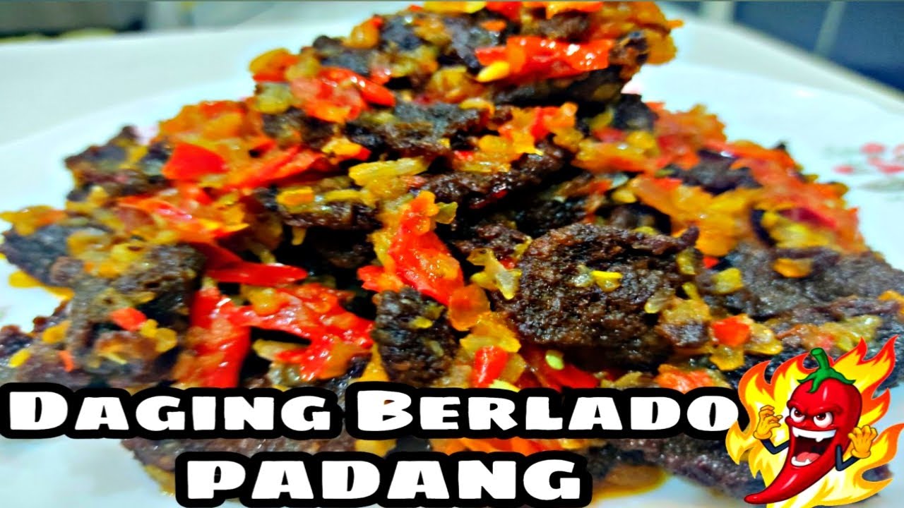 Daging Berlado Padang [DENDENG DAGING MUDAH] - YouTube