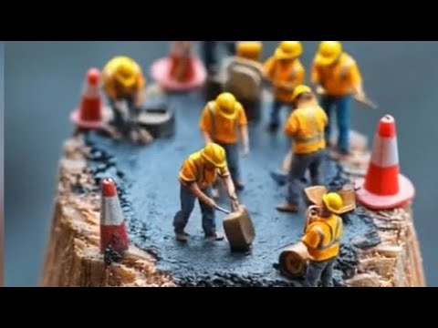 Tiny teams of workers toil hard - YouTube