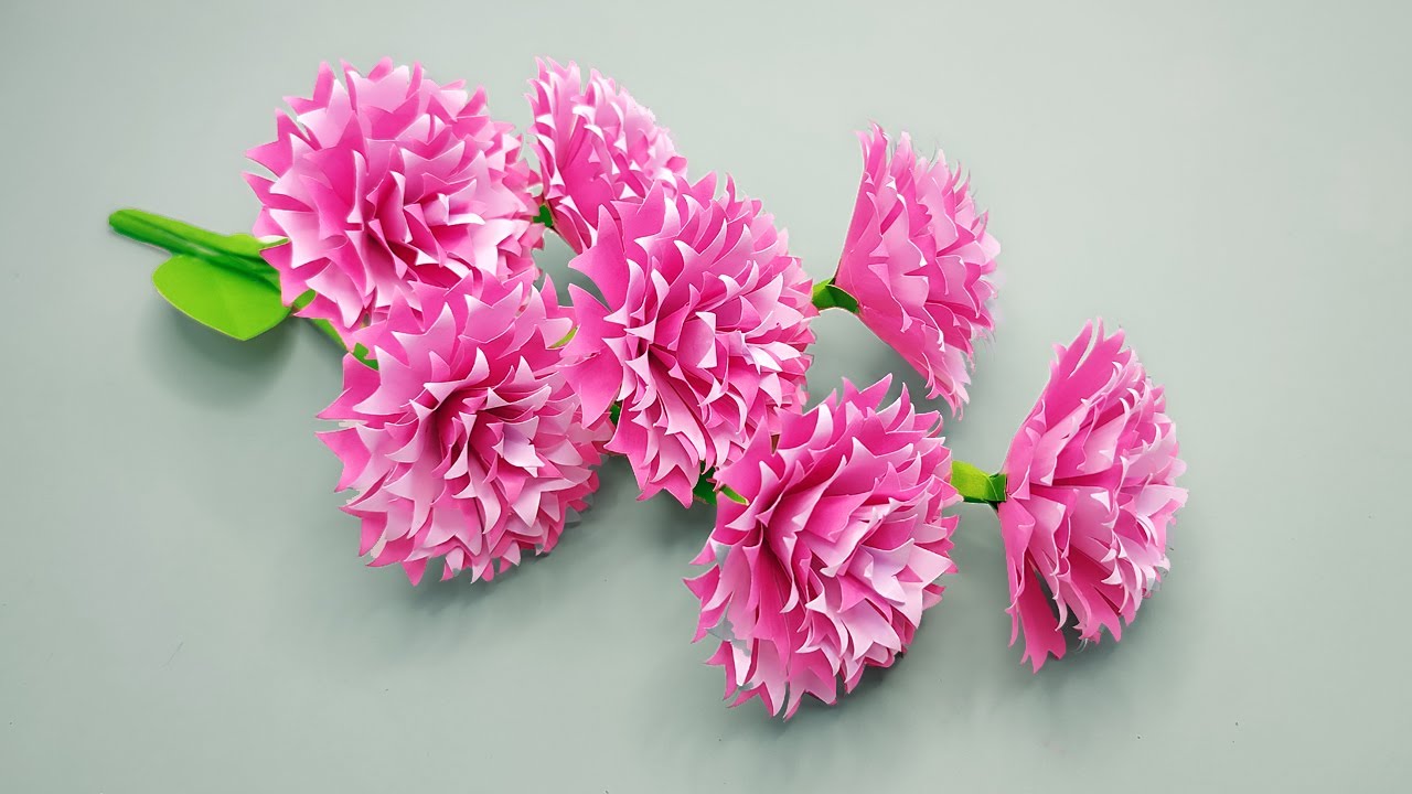 Amazing paper flowers Making - Simple paper flower Easy - Home Decor ...
