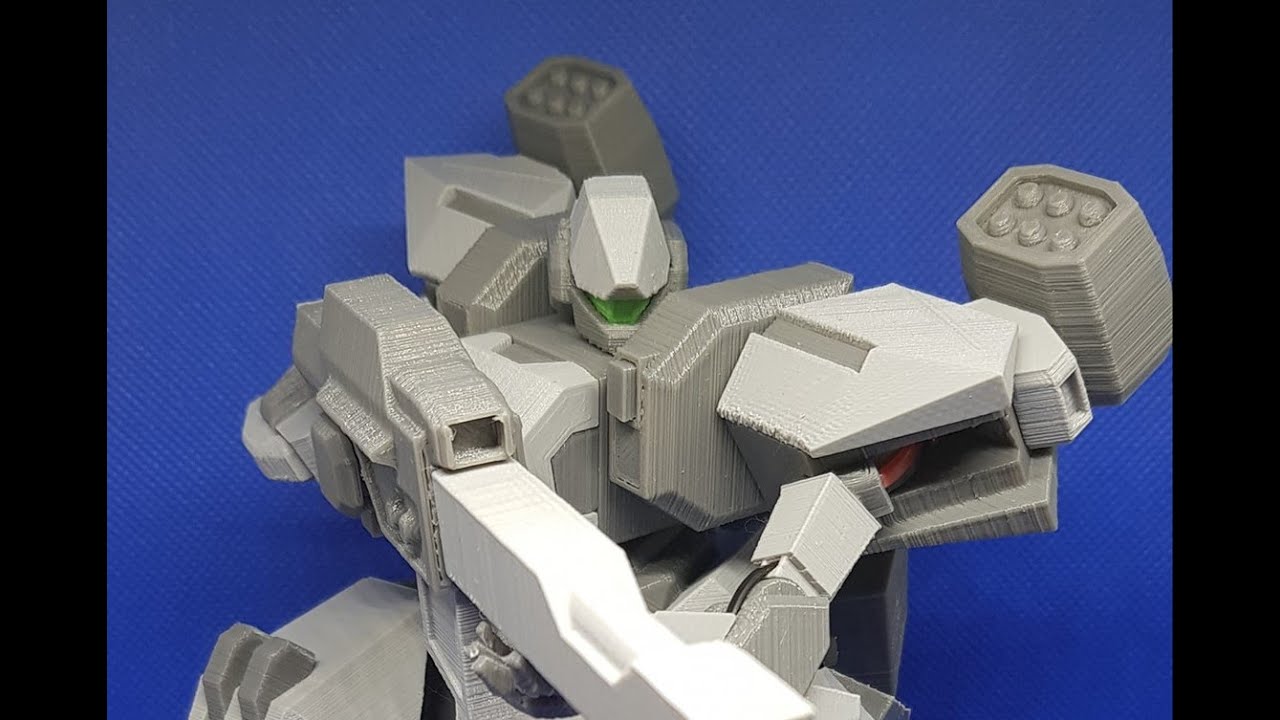 3D Printed Mecha: Destroy Gunner - YouTube