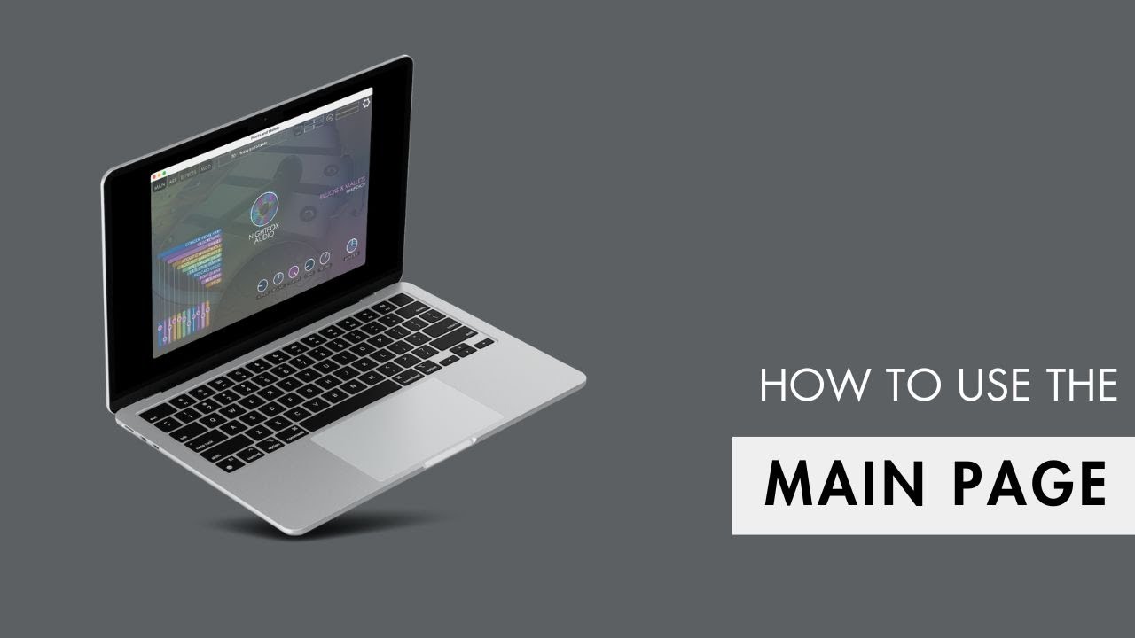 How To Use The Main Page - YouTube