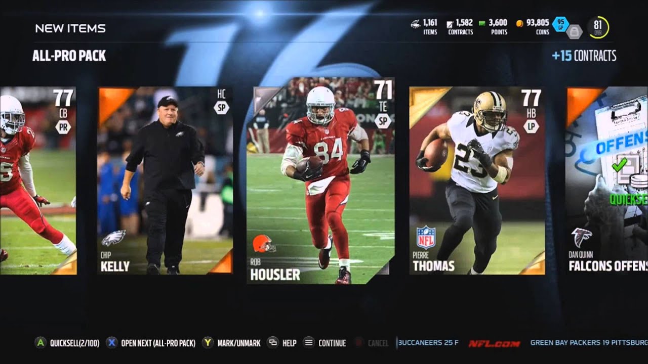 Madden 16 Ultimate Team All Pro Pack Bundle Opening ELITES (PART 2 ...