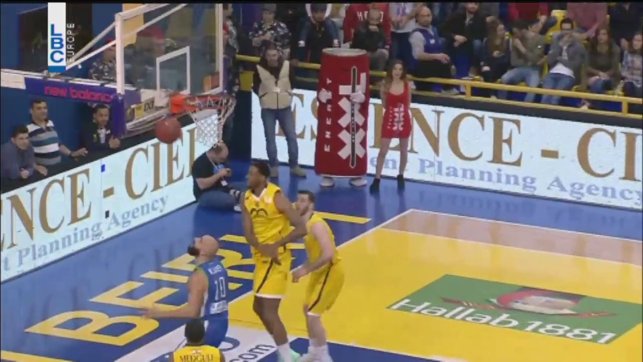 Lebanese Basketball League 2016 2017 - Amir Saoud Dunk - YouTube