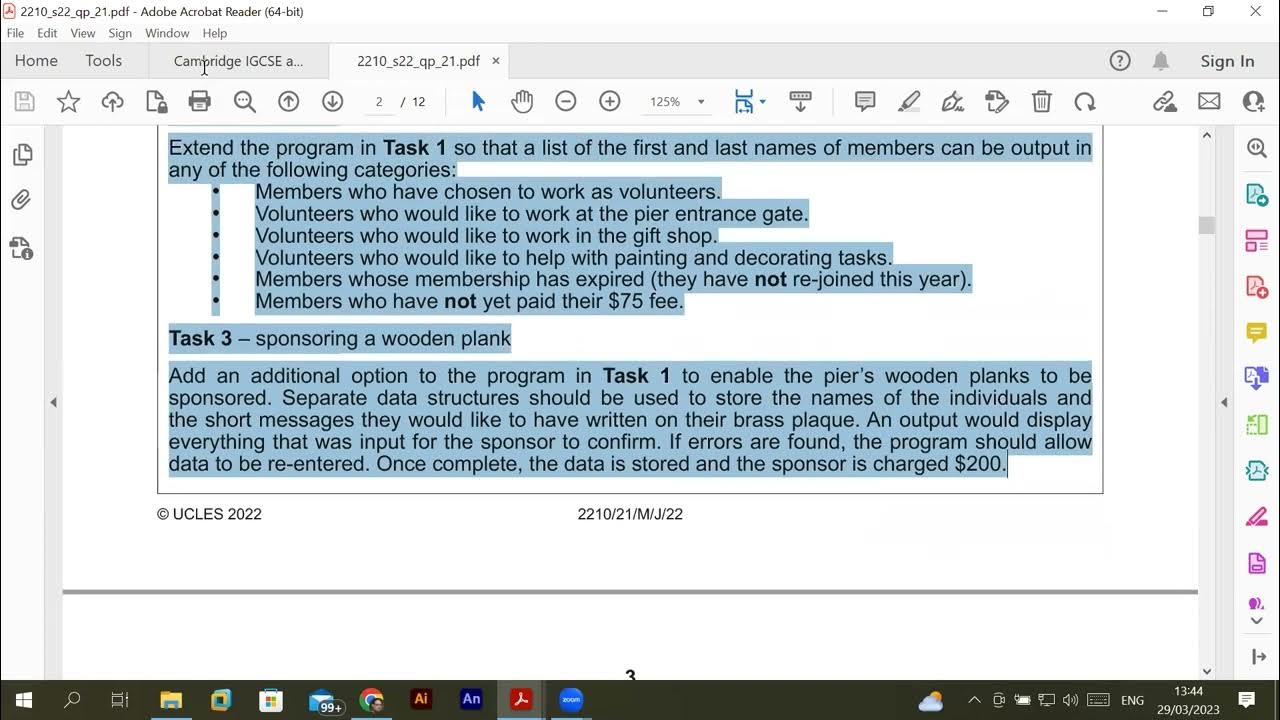 O Level CS-2210 | Chap-7 Algo design and problem solving | Pseudocode | Selection | Iteration ...