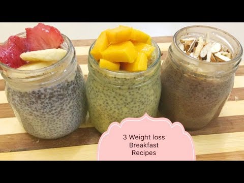 3 Ways of making chia seed pudding/Weight loss breakfast recipe - YouTube