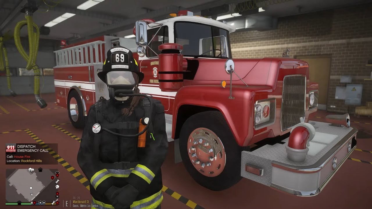Gta 5 LSFDFR Playing As A Female RFD Old Mack Fire Rescue - Fire ...