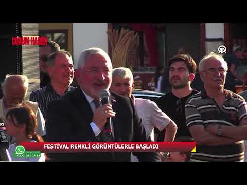 Çorum 38. Uluslararası Hitit Fuar ve Festivali renkli görüntülerle başladı