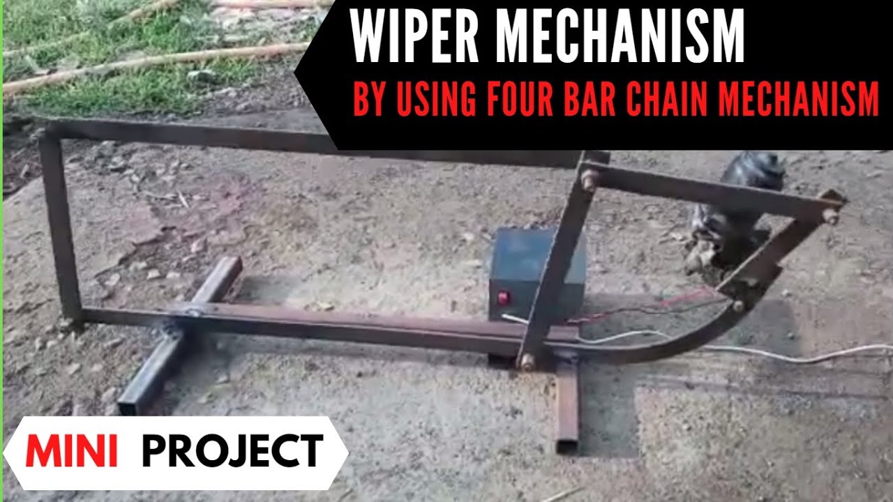 WIPER MECHANISM BY USING FOUR BAR CHAIN MECHANISM| AUTOMATIC WIPER ...