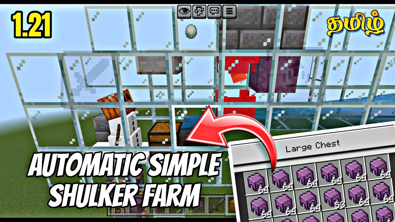 Simple shulker farm for beginners Minecraft bedrock full explanation in ...