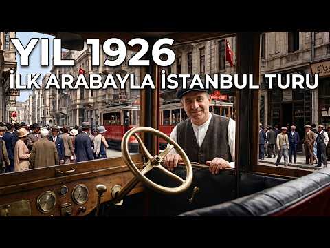TAM 100 YIL ÖNCE: Türkiye’nin İlk Arabasıyla İstiklal Caddesi’nde Tura Çıktık