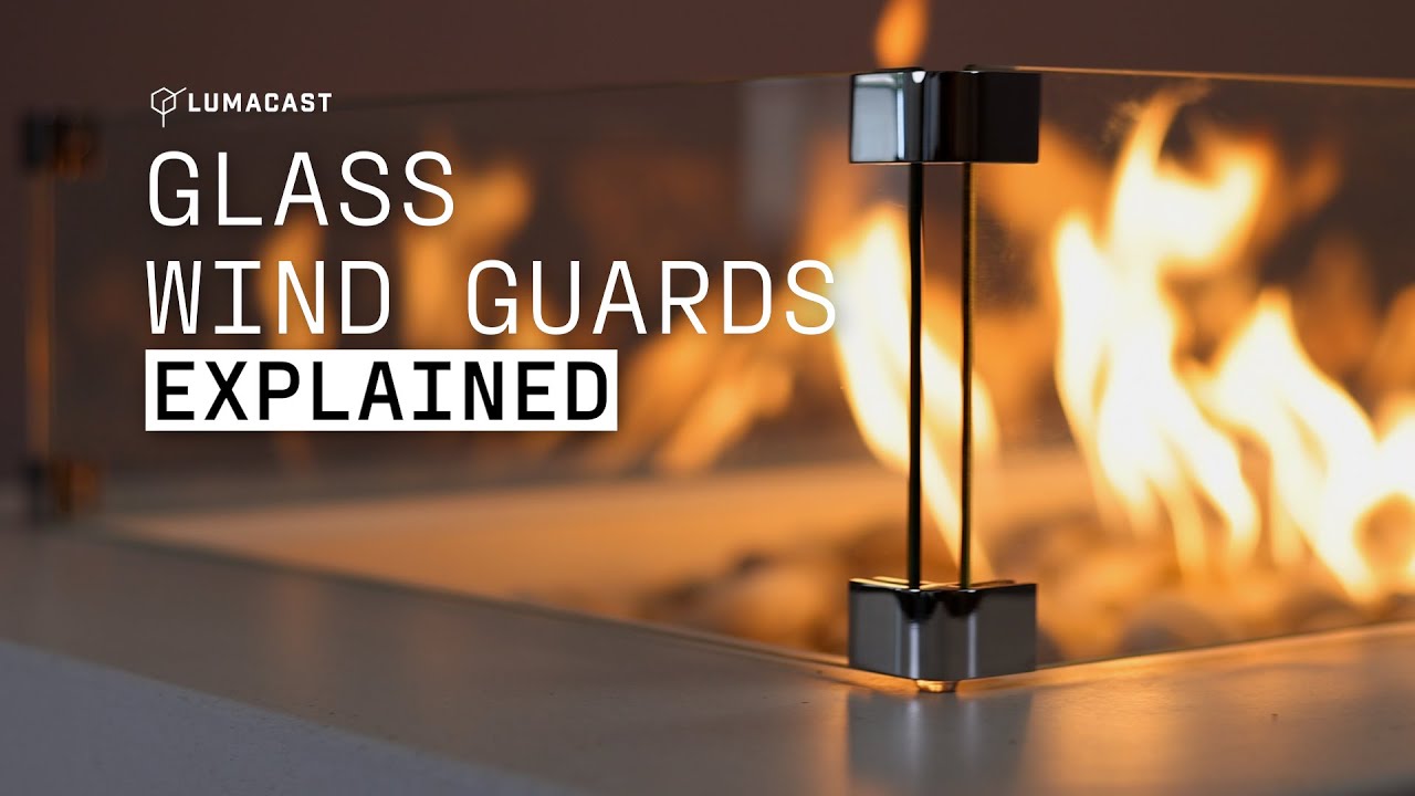 Glass Wind Guard Overview | Lumacast Fire Feature Accessories - YouTube