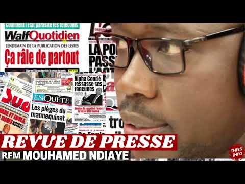 REVUE DE PRESSE RFM, REVUE DE PRESSE AUJOURD'HUI 22 09 2026
