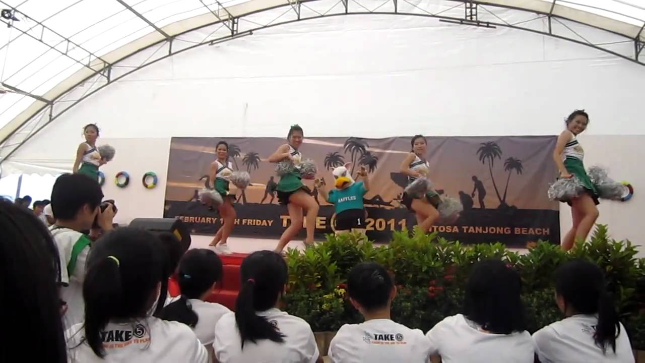 Team Raffles Cheer Squad at TAKE 5! - YouTube