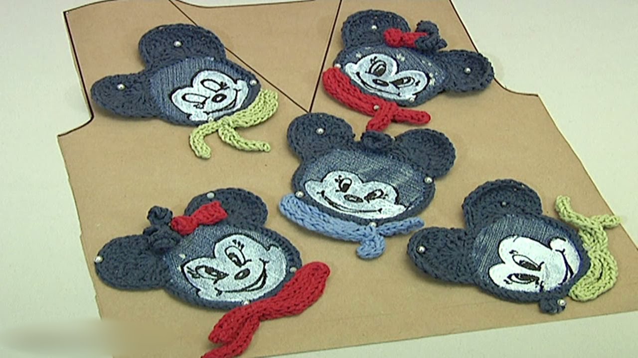 Crochet Minnie Mouse Applique/ Crochet For Baby Kids Adult/Crochet ...