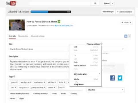 How to Copy and Paste Youtube Tags - YouTube