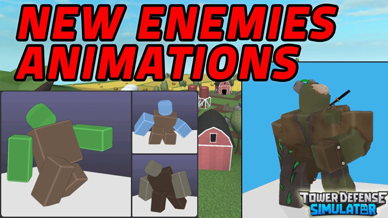 NEW ZOMBIE ANIMATIONS || TOWER DEFENSE SIMULATOR - ROBLOX - YouTube