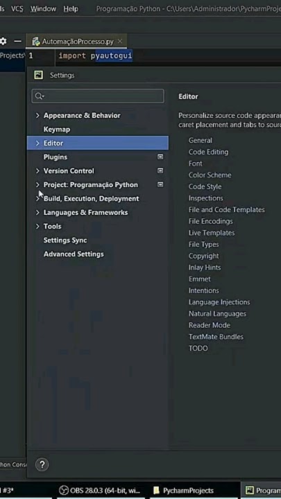 #shorts - Python: Instalando Pyautogui - YouTube
