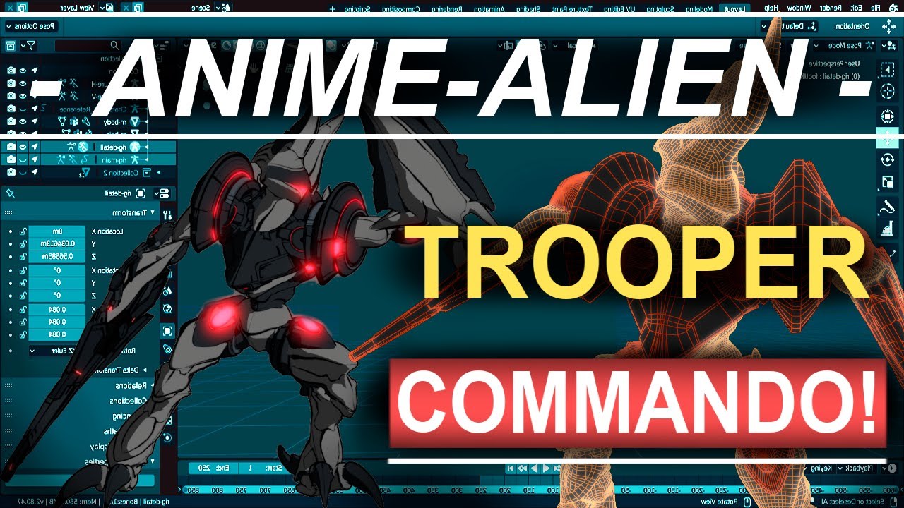 3D Anime-Style: Alien - TROOPER-Commando(Available!!) - YouTube