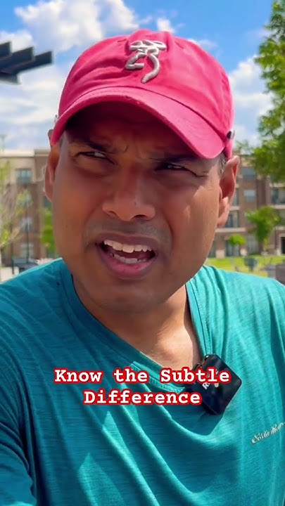 Know THIS Subtle Difference - YouTube