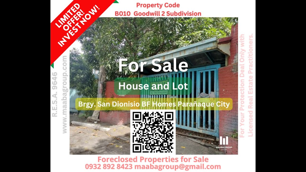 Goodwill 2 Subd. House for Sale in Paranaque City - YouTube