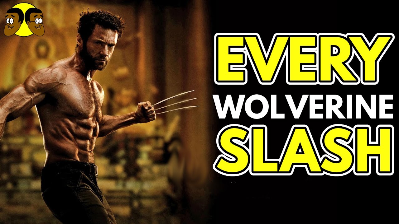 Every Wolverine Slash | Supercut - Hugh Jackman - YouTube