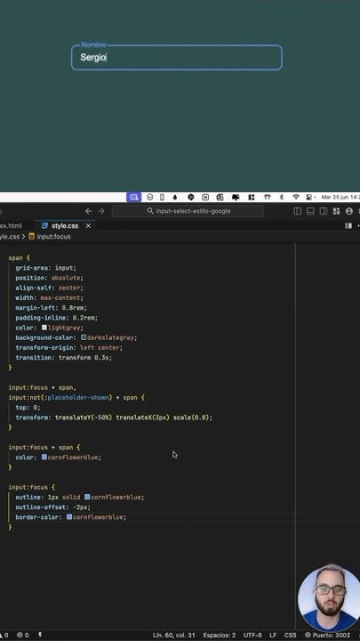 Maqueta un input estilo Google con HTML y CSS #css #html #programming #desarrolloweb #materialui ...